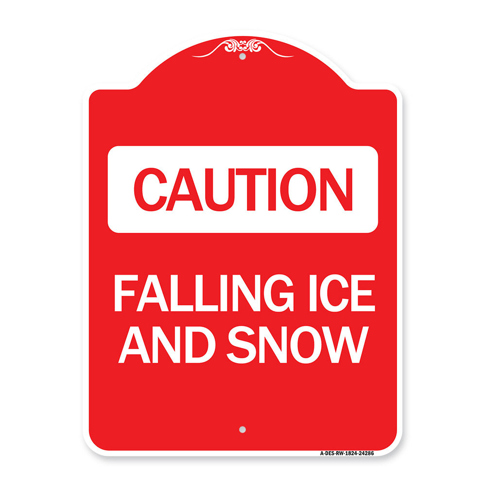 SignMission Signmission Designer Series Sign - Caution - Falling Ice ...
