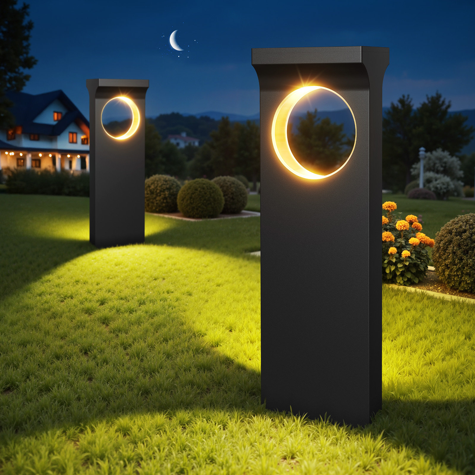 BUCASA Solar Outdoor Lights, Bright Pathway Lights Outdoor, Achieve Ip65 Waterproof, Upgraded ...