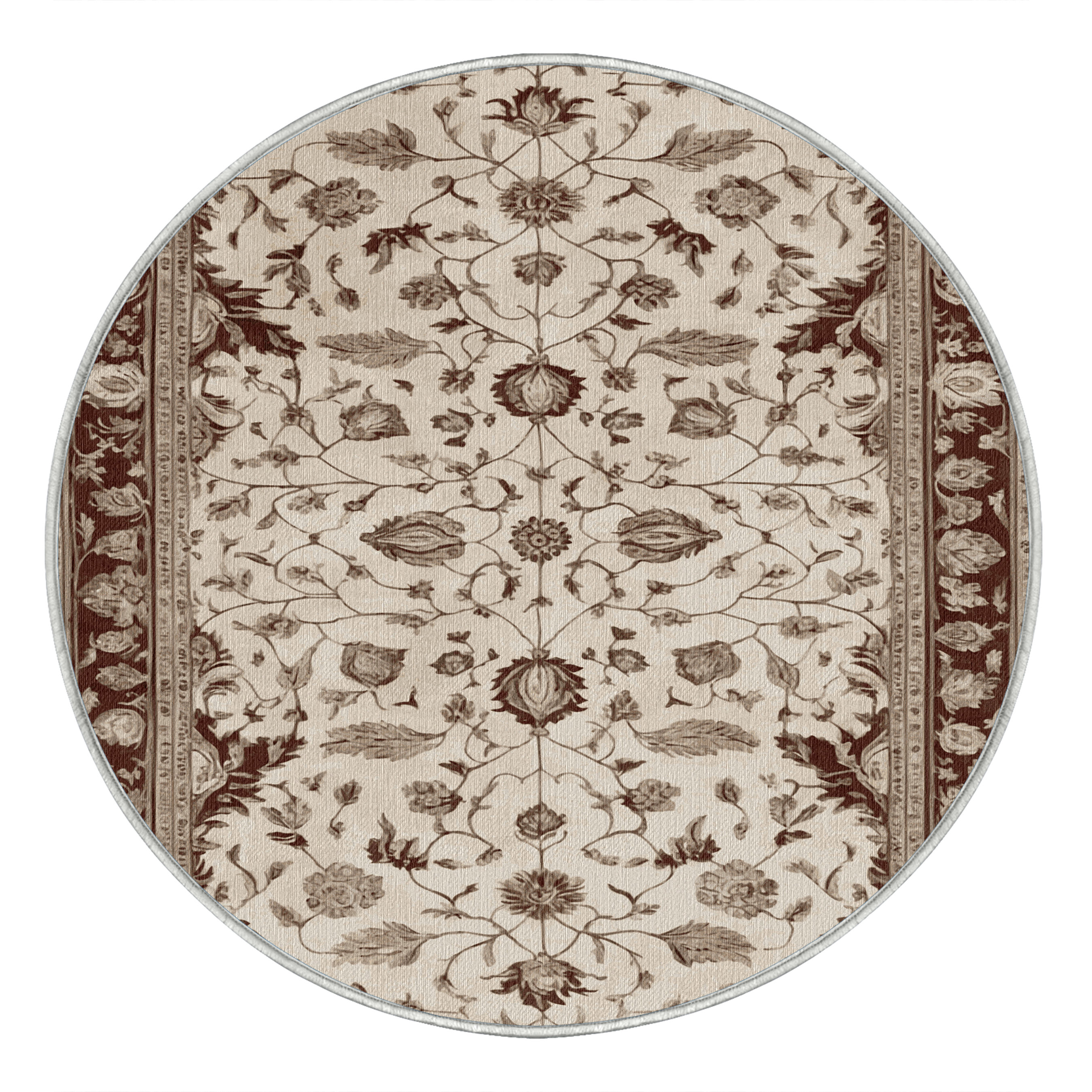 Wildon Home® Machine Washable Persian Beige Area Rug | Wayfair