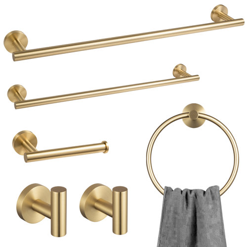 Gold Bathroom Hardware Sets You'll Love | Wayfair