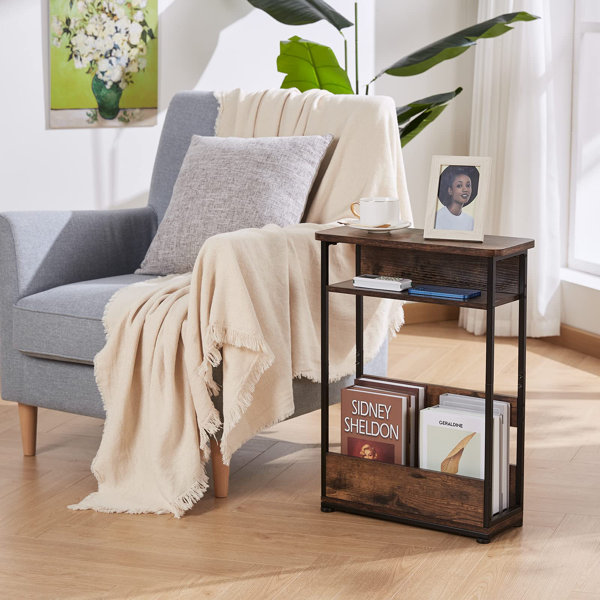 17 Stories 3-tier slim end table perfect for narrow spaces. | Wayfair