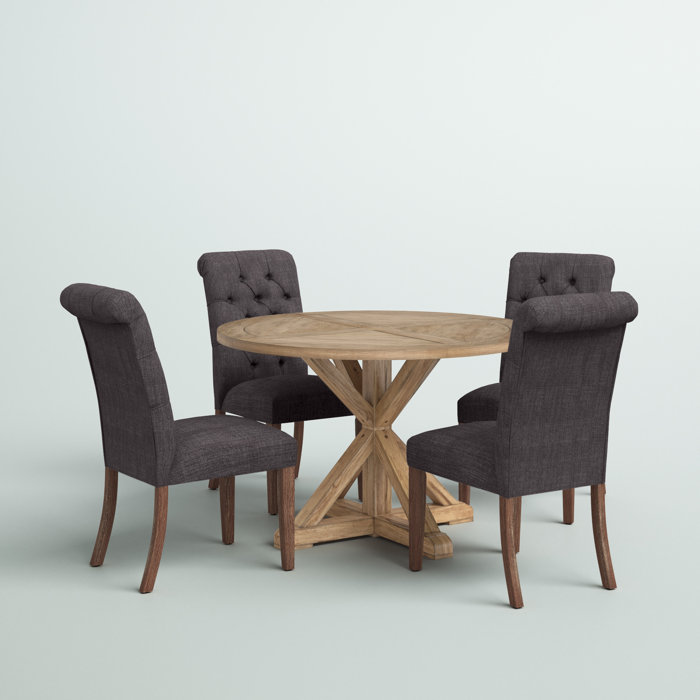 Greyleigh™ Ashbaugh 5 - Piece Pedestal Dining Set & Reviews | Wayfair