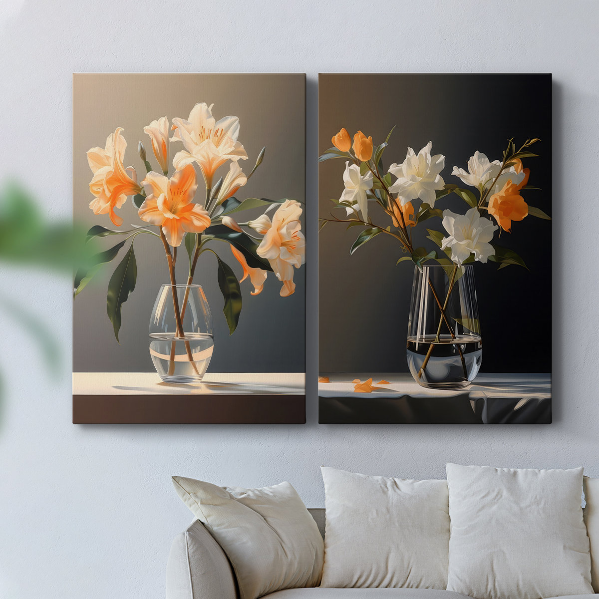 Red Barrel Studio® Classy Vase I-Premium Gallery Wrapped Canvas -Ready ...