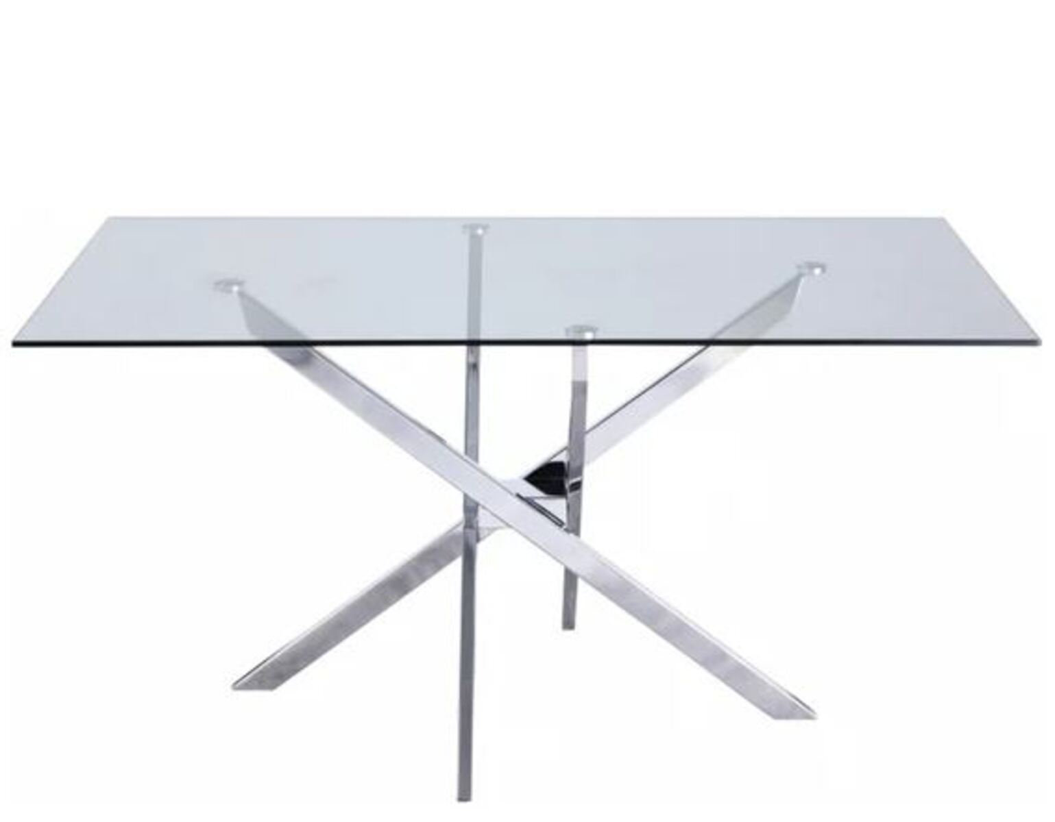 Mercer41 Maxime Rectangle Glass Dining Table - Wayfair Canada