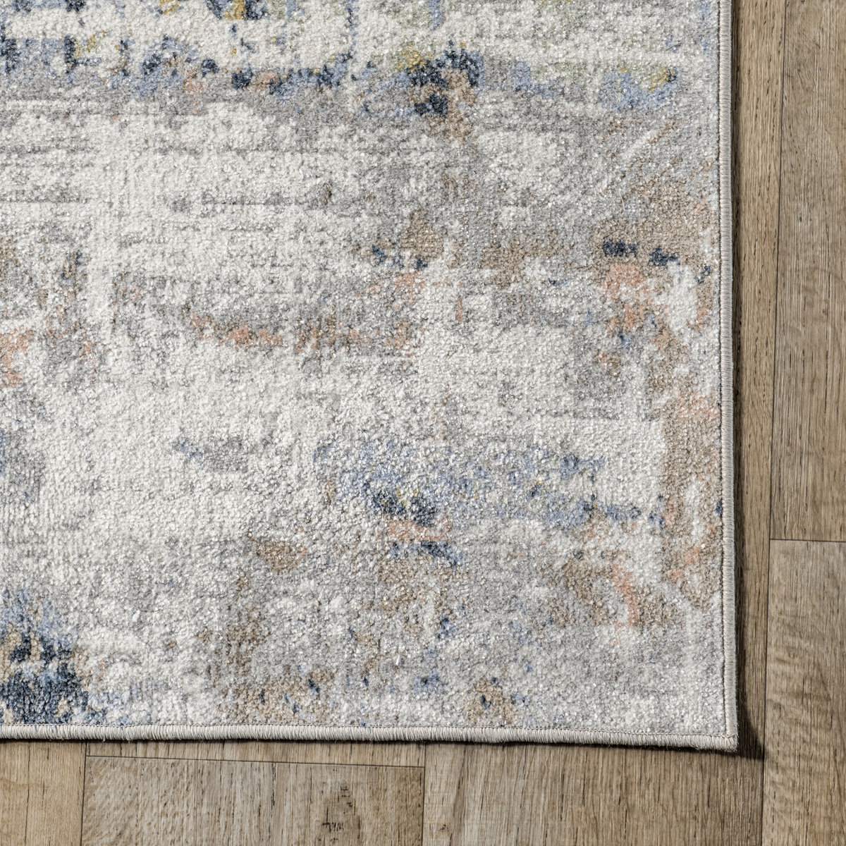 17 Stories Aaliyah SpinClean Casual Abstract Machine Washable Area Rug ...