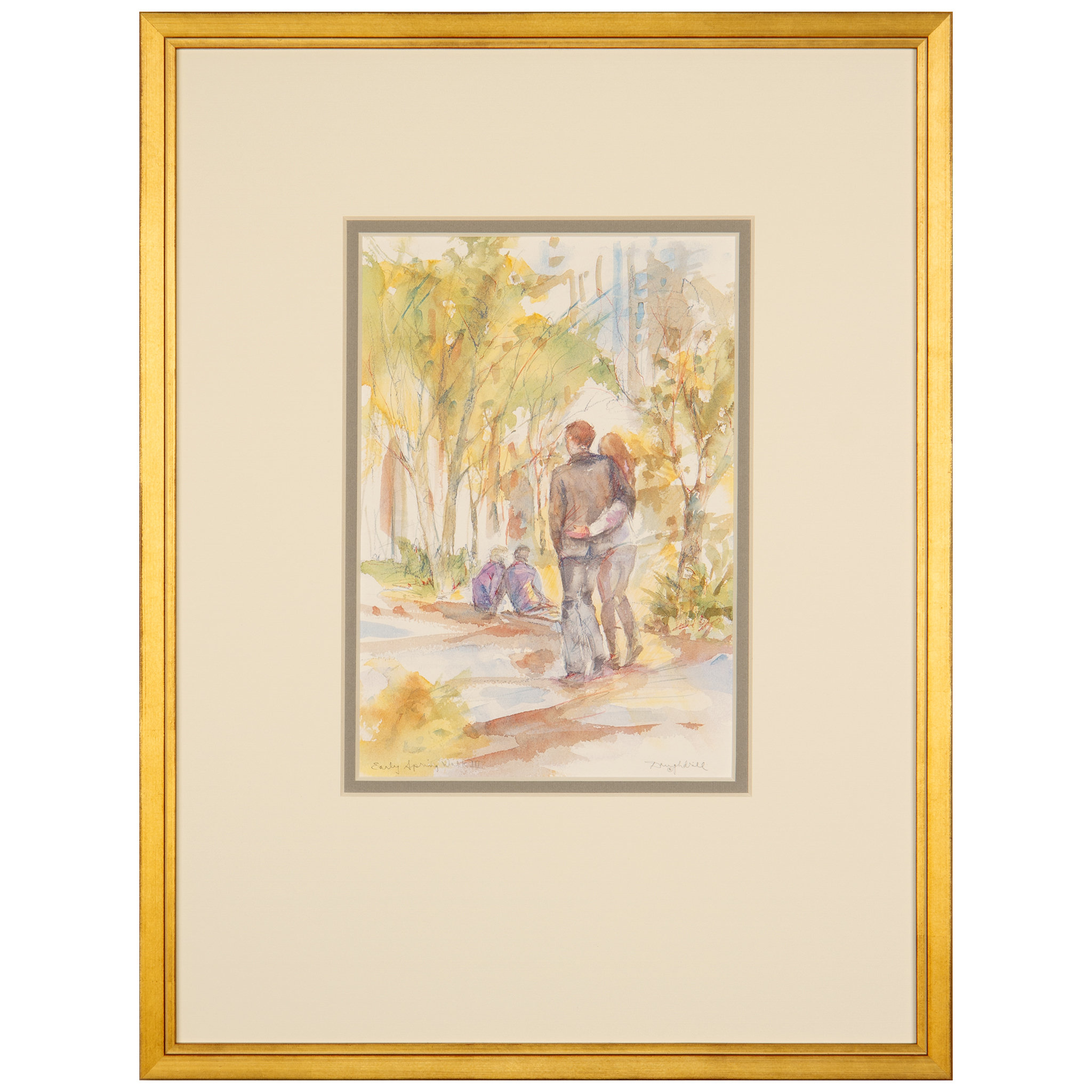 The Natural Light Early Spring Walk III - Picture Frame Painting | Wayfair