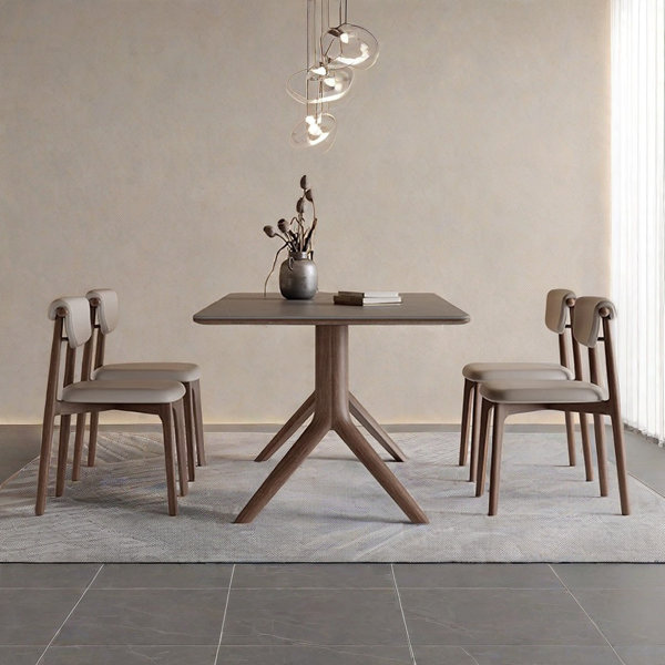 Elysian Haven Furnishings Light Luxury Modern Dining Table And Chairs 5 ...