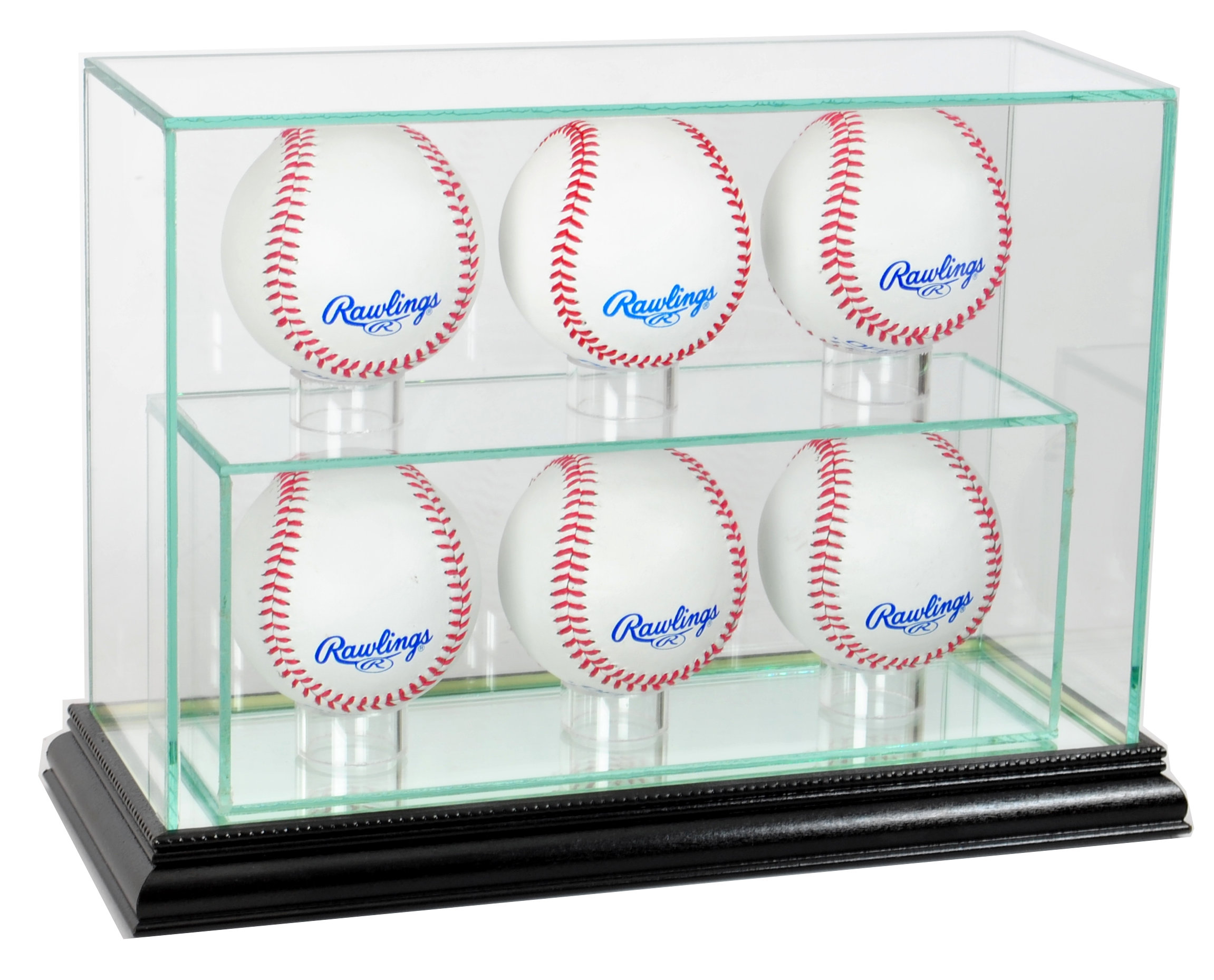Perfect Cases And Frames 9'' W 4'' D Baseball Glass Ball / Puck Case ...