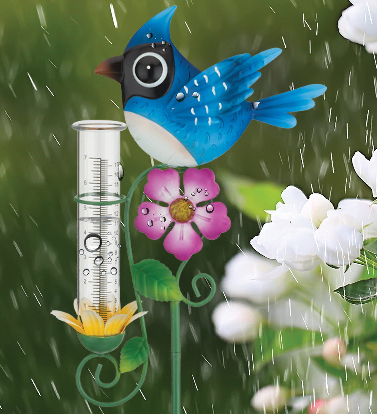 Regal Art & Gift Rain Gauge Stake - Bluebird | Wayfair