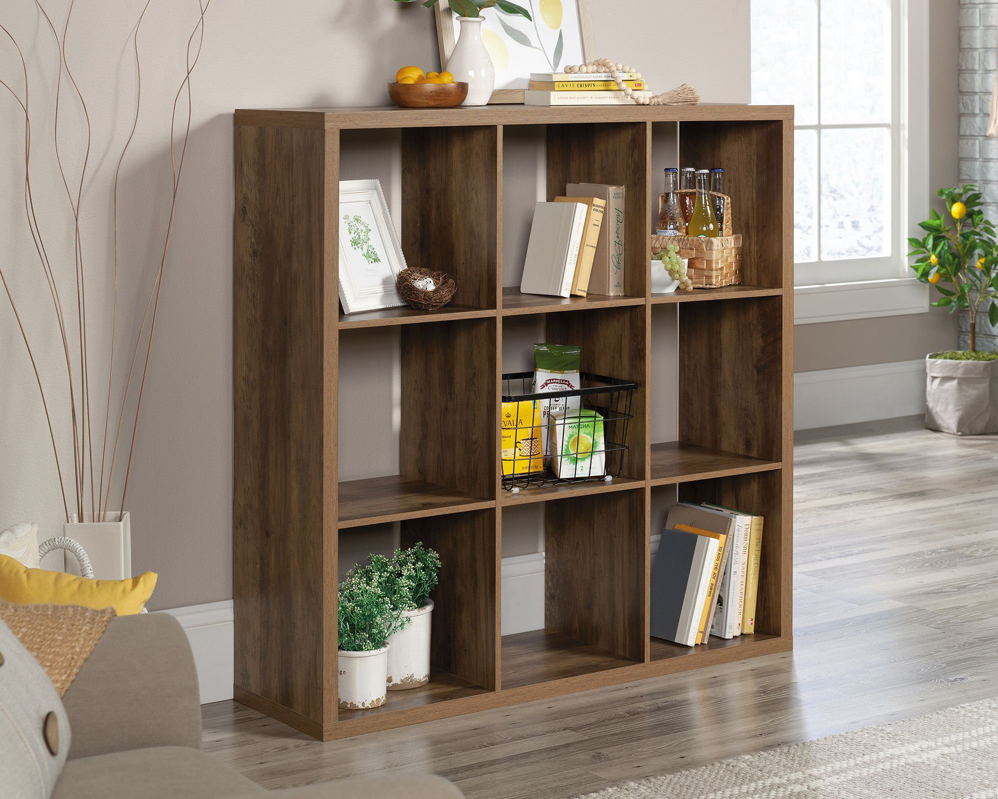 Sauder 43.898'' W Manufactured Wood Wall Mounted Shelving Unit ...