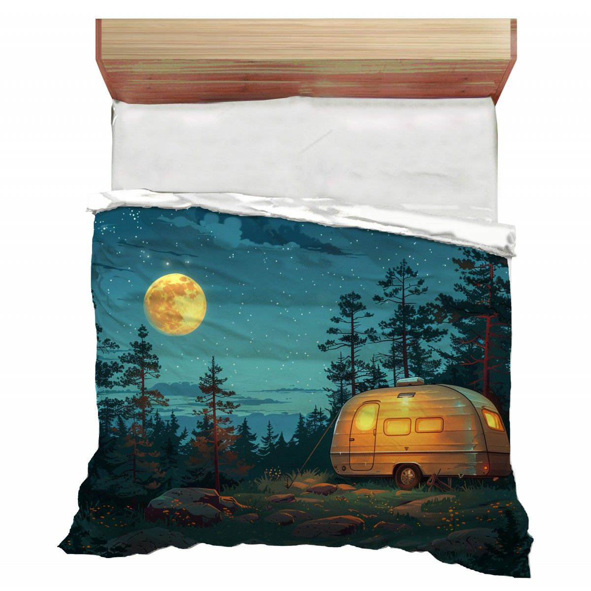 VisionDecor Camping Bedding Travel Comforter Nature | Wayfair