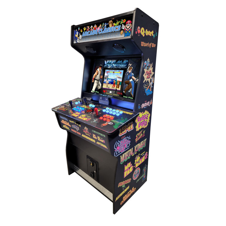 N2fun Mame/Hyperspin 4 Player Plug-in Full Size Arcade Machine with ...