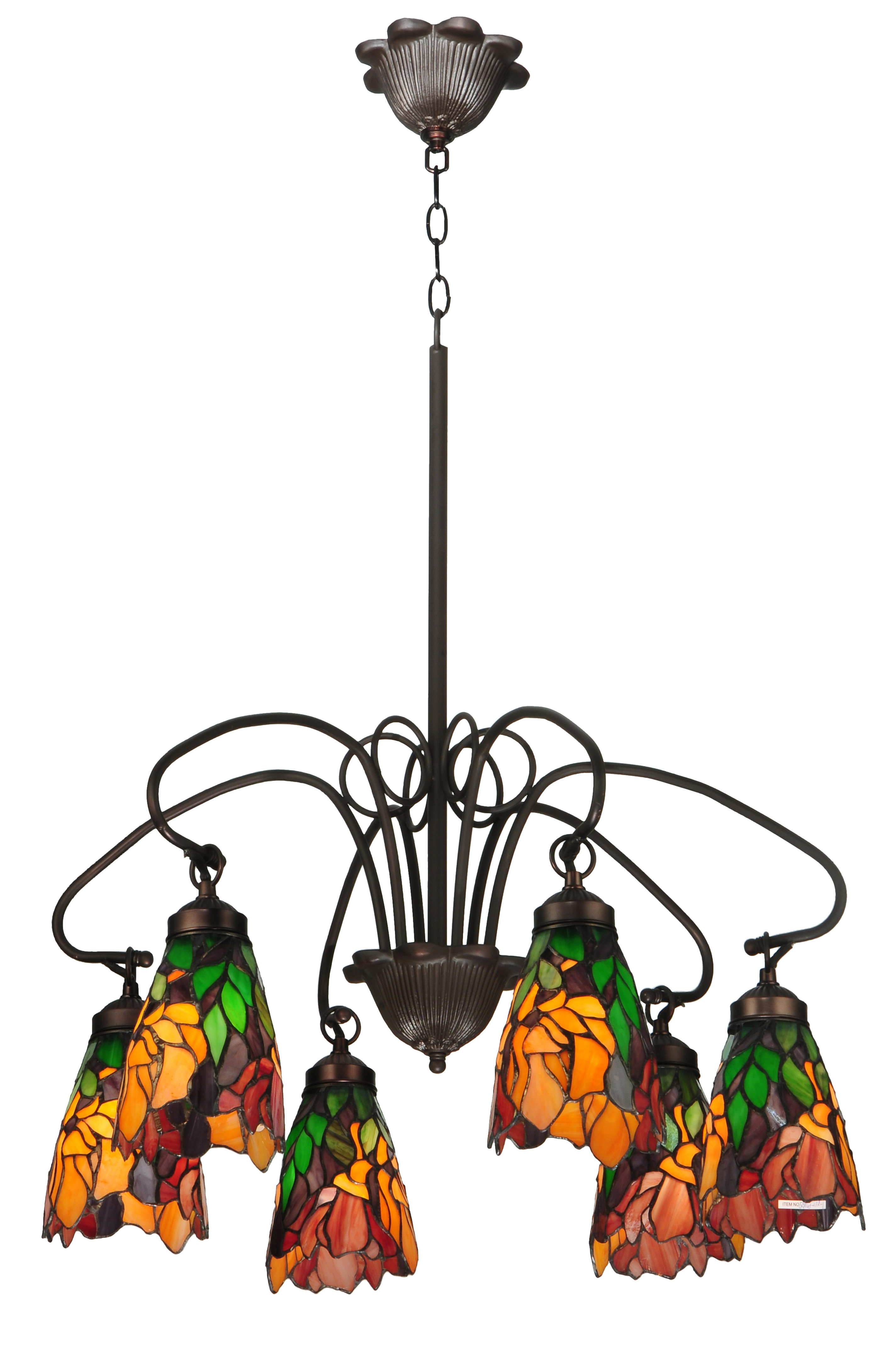 Meyda Lighting Meyda Tiffany & Stained Glass 6 - Light Chandelier ...