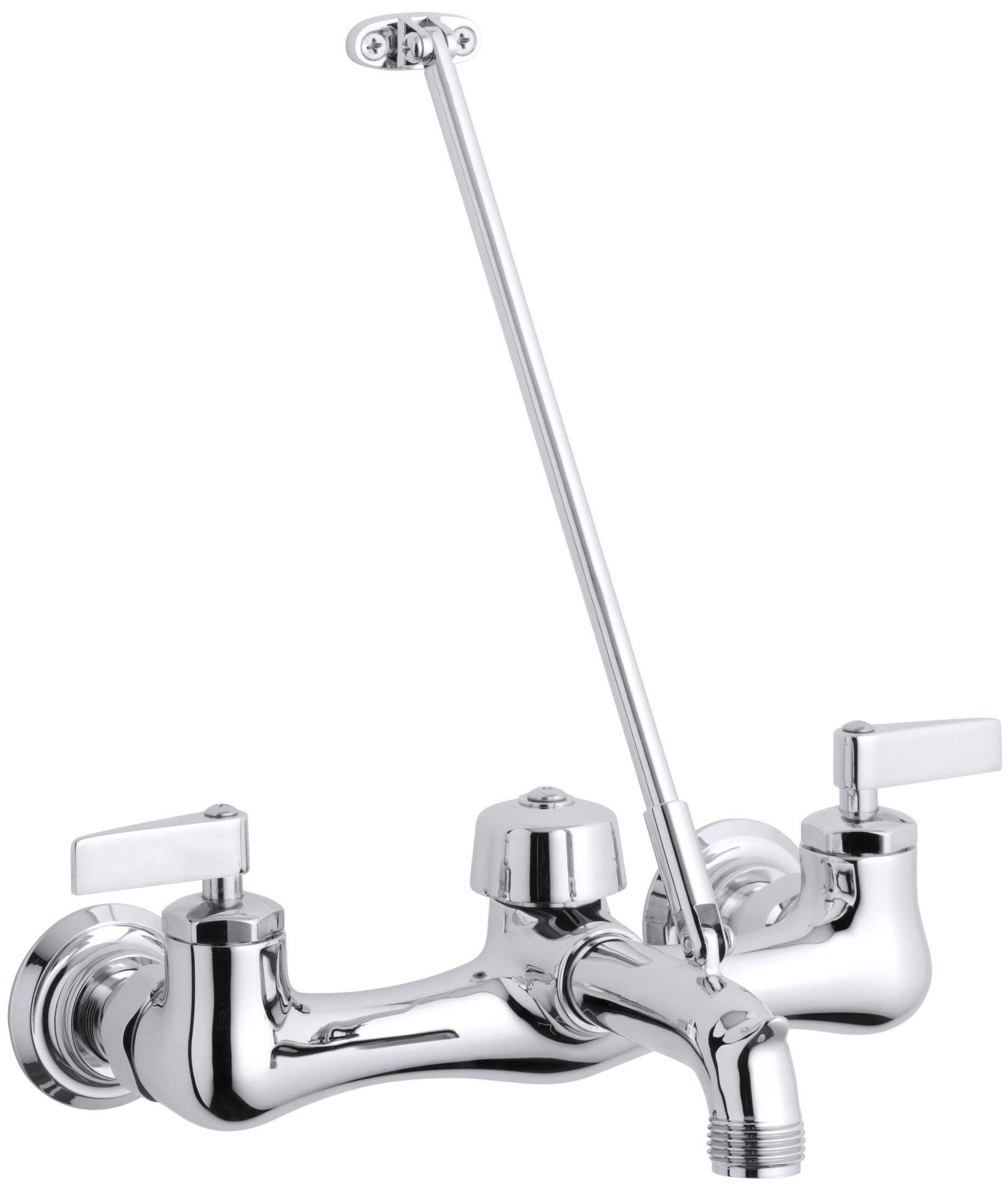 Kohler Kinlock Double Lever Handle Service Sink Faucet with Top-Mounted ...