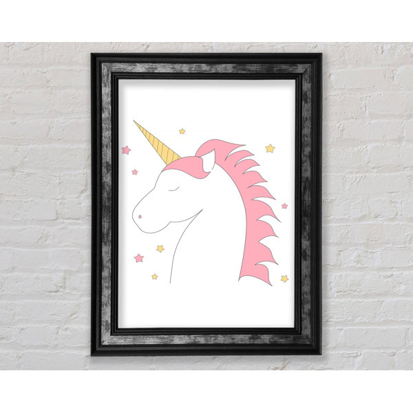 Bright Star Magical Unicorn - Single Picture Frame Print | Wayfair.co.uk
