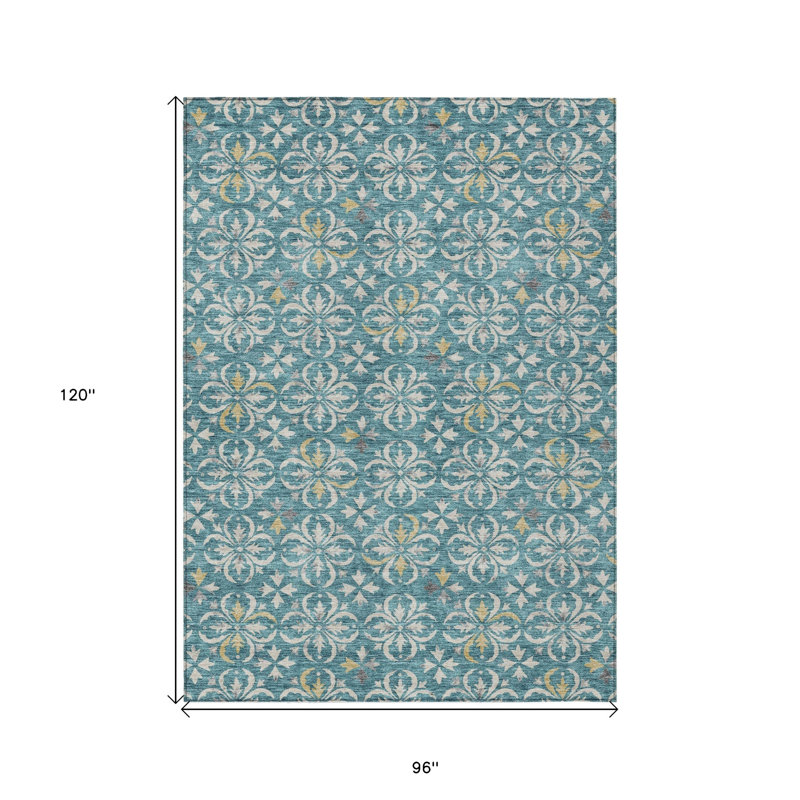 HomeRoots Rectangle Machine Woven Area Rug | Wayfair