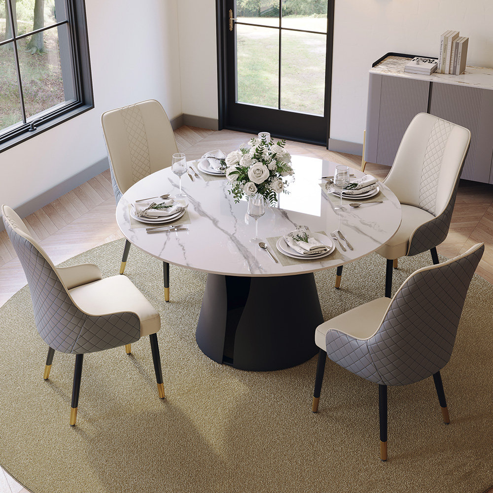 Wrought Studio™ Vera 5/7 Pieces Modern Dining Room Sets, Pre-Assembly ...