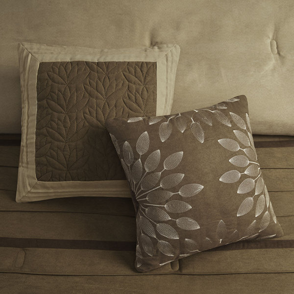 Madison Park Palmer 7 PC Pieced Faux Suede Comforter Set & Reviews ...