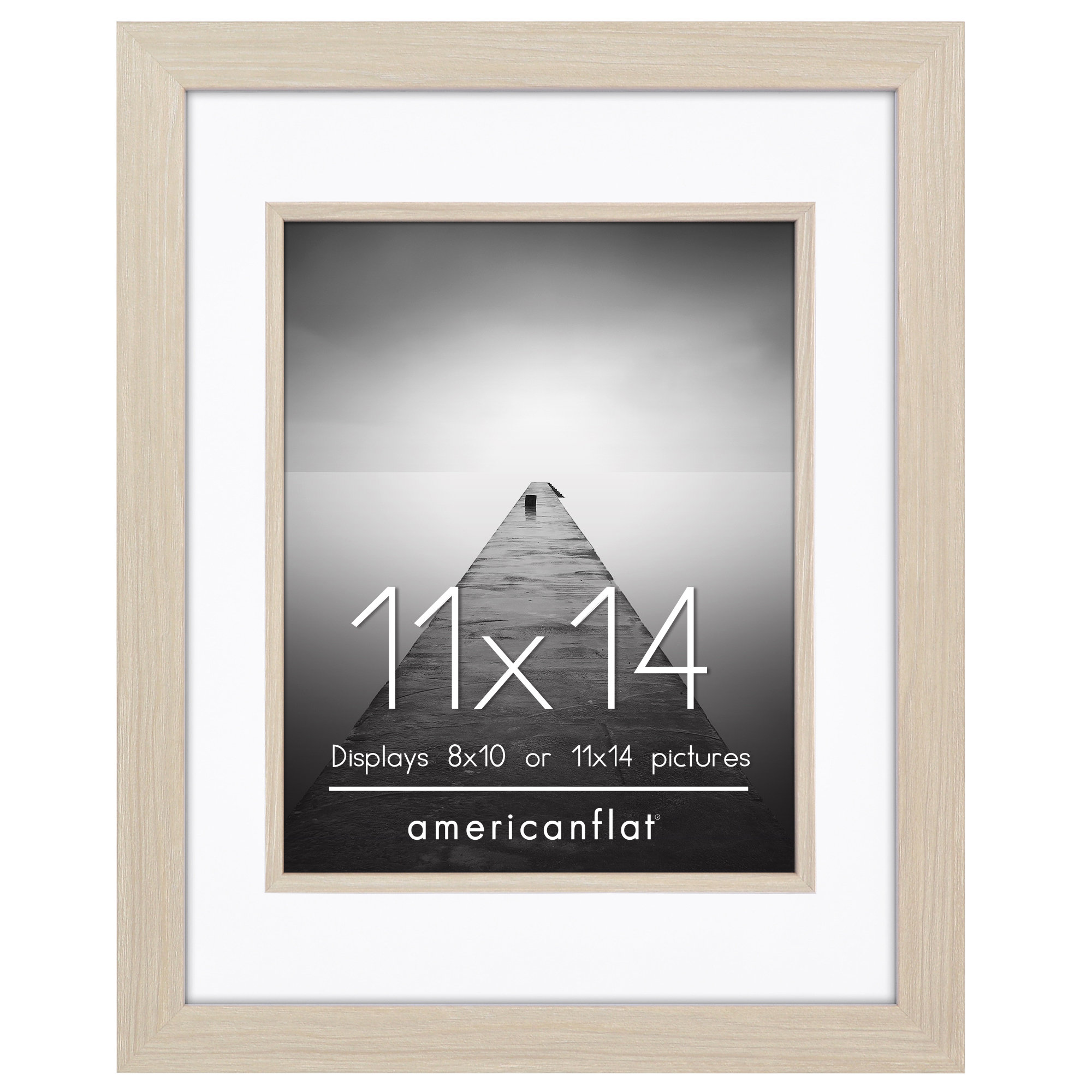 Americanflat Picture Frame With Decorative Inner Mat Accent - Statement ...