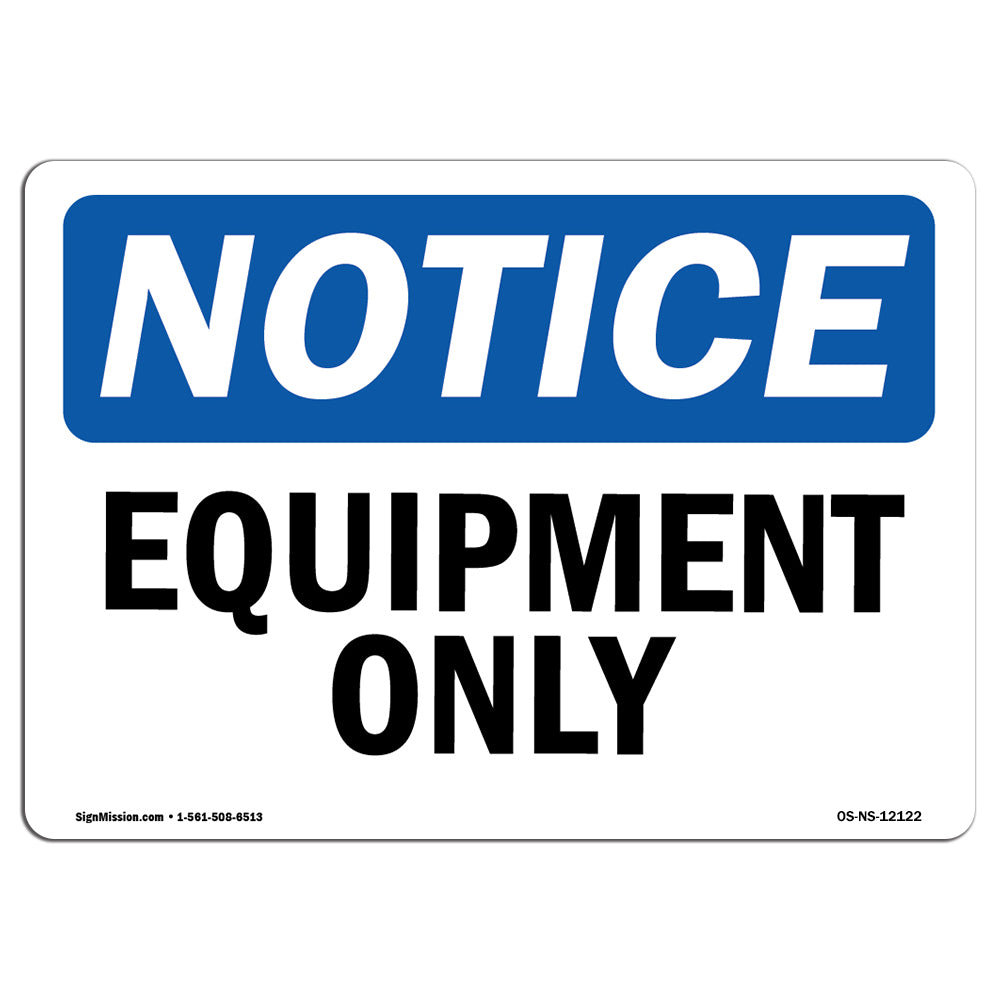SignMission Equipment Only Aluminum Sign 18 x 24 | Wayfair