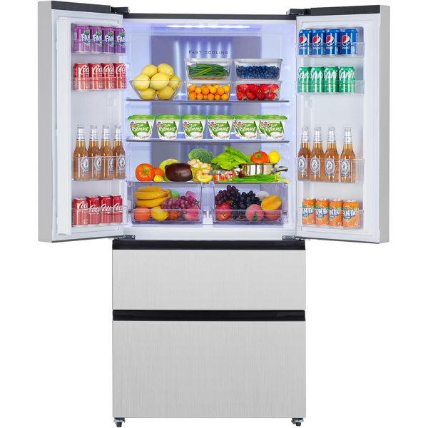 gaomon 18.75 Cu.Ft French Door Refrigerator, 33Inch Large Capacity ...