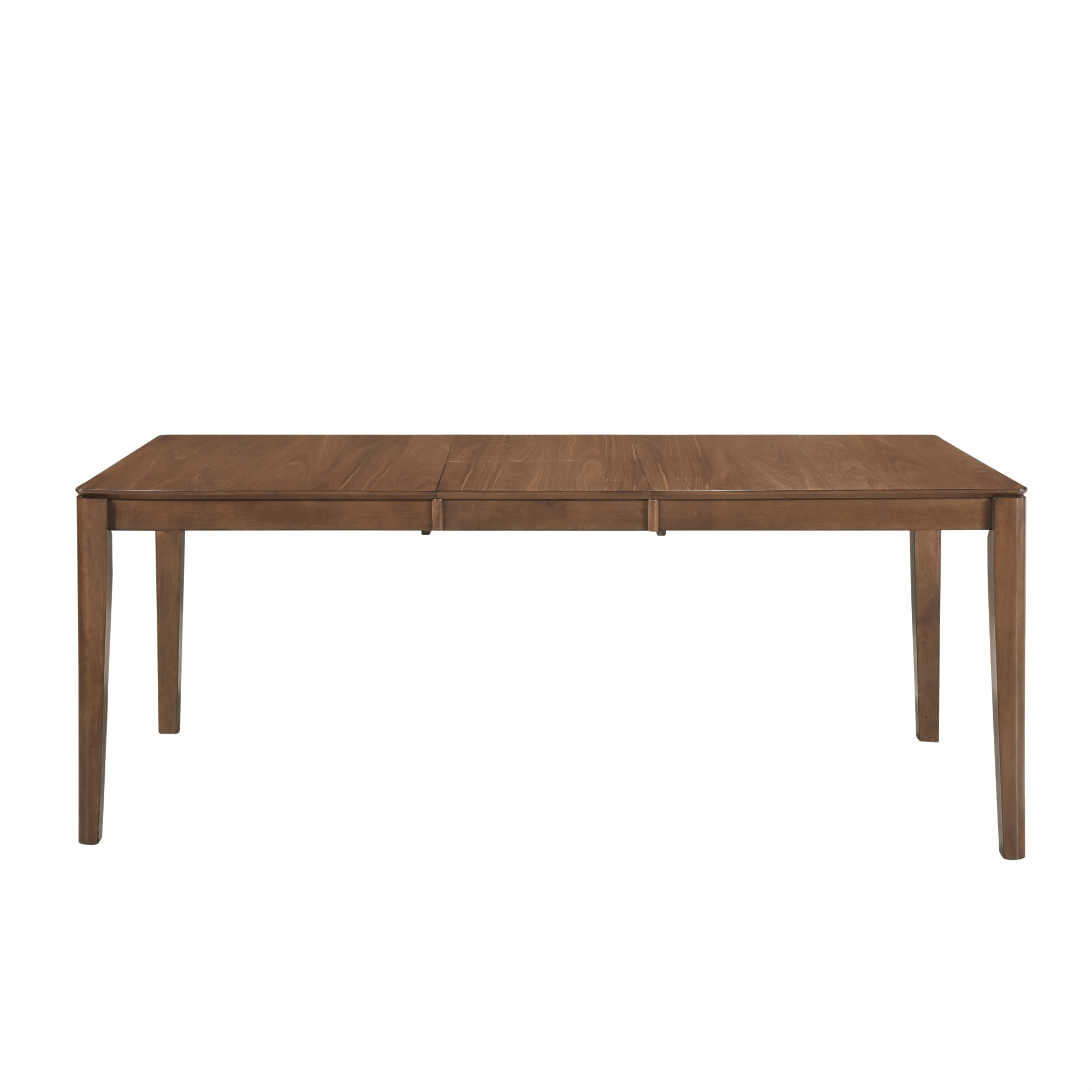 Latitude Run® Walnut Finish Dining Table W Self-Storing Leaf Modern ...