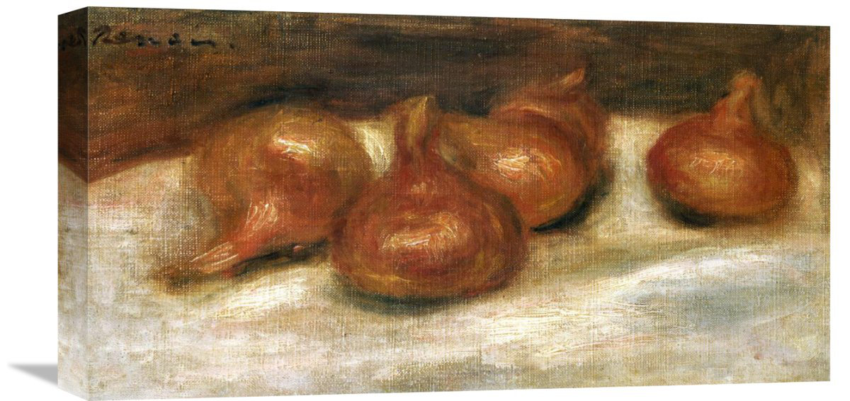 Vault W Artwork Still Life With Onions On Canvas by Pierre-Auguste ...