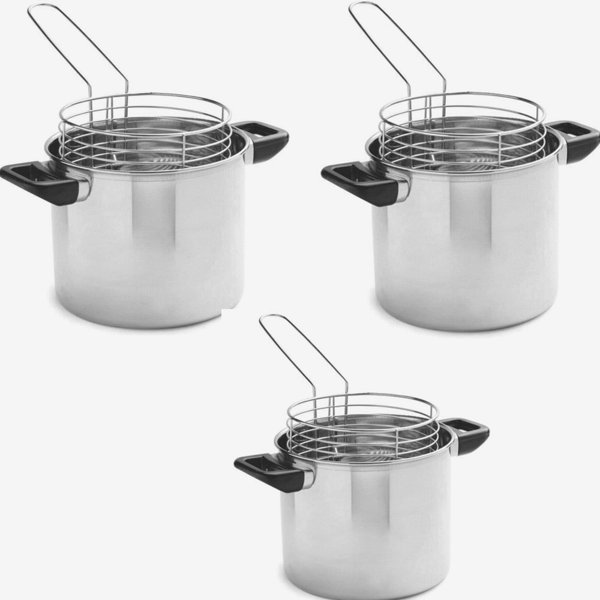 Belfry Kitchen Tall and Deep Chip Pan with Robust Basket | Wayfair.co.uk