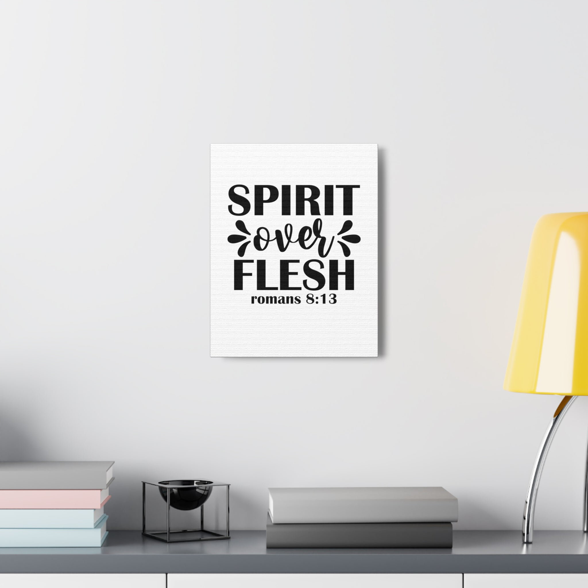 Trinx Romans 8:13 Spirit Over Flesh Bible Verse Canvas Christian Wall ...