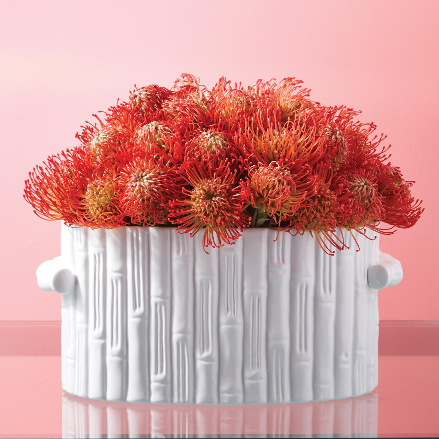 Bay Isle Home™ Faux Bamboo Oval Centerpiece / Cachepot With Handles ...