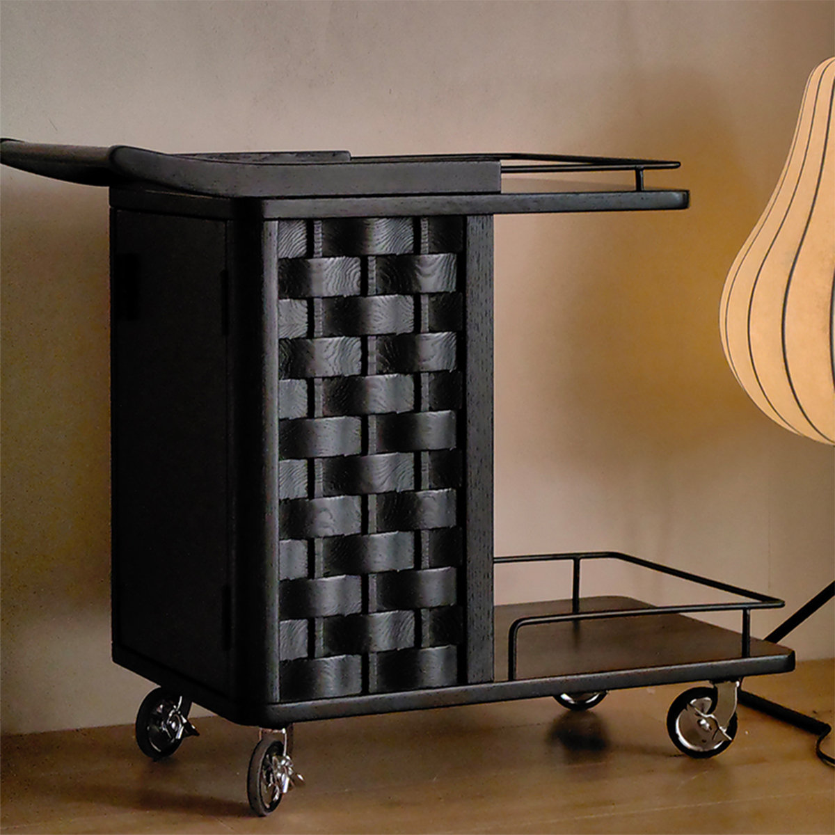 Hokku Designs 26.38" Standard Solid Wood Bar Carts | Wayfair