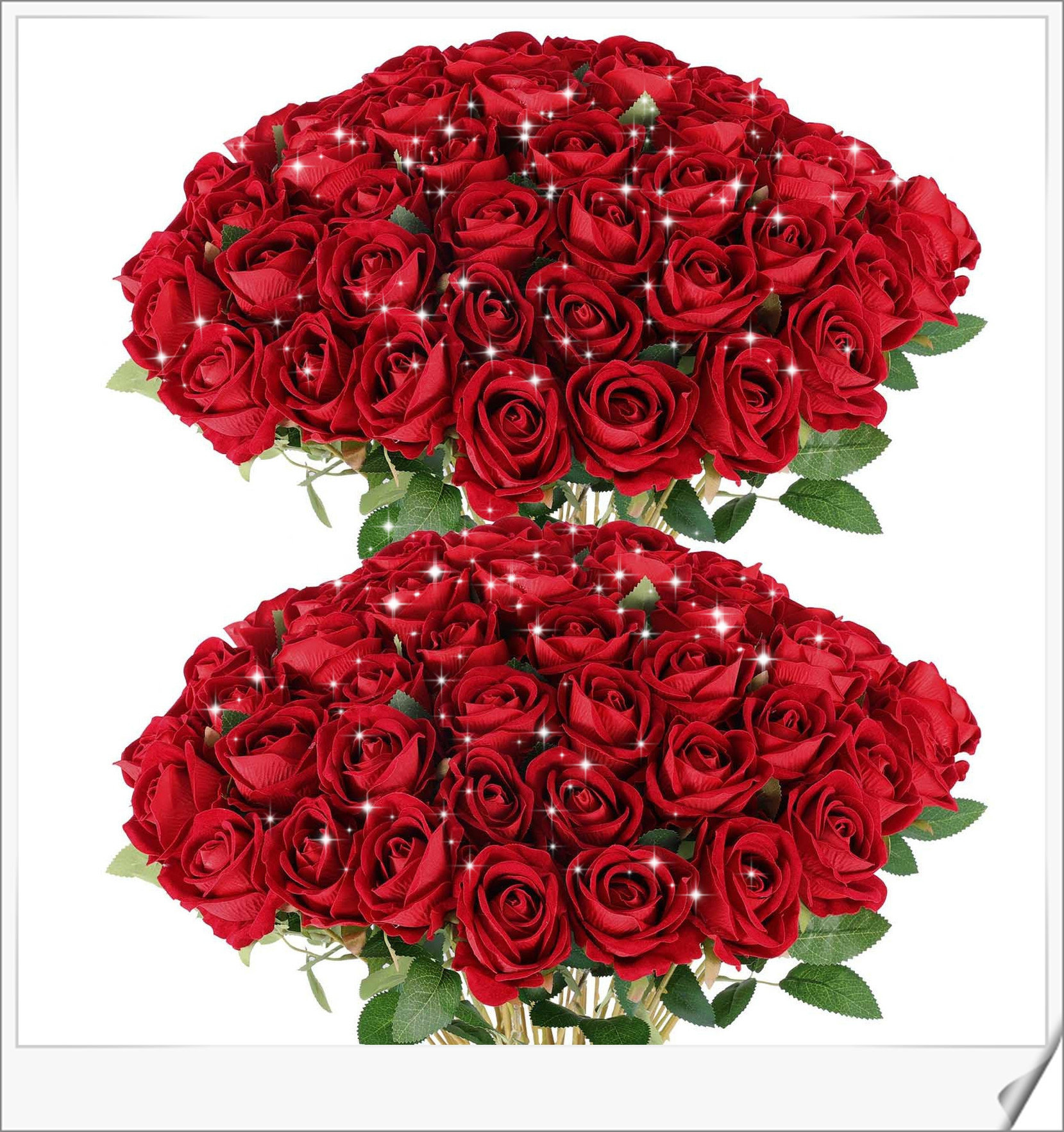 Primrue Artificial Roses In Bulk, Fake Silk Roses Realistic Roses For ...