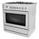 Cosmo 36 in. Nebula Collection 3.8 cu. ft. Gas Range, 5 Burners, Rapid ...