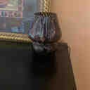 Wrought Studio 8" Glass Mushroom Lamp, Brown Tortoise, Glossy Finish ...