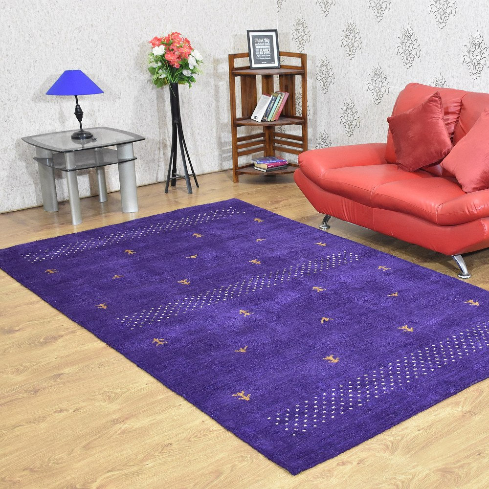 Foundry Select Astrid Geometric Hand-Knotted Silk Mix Area Rug - Purple ...