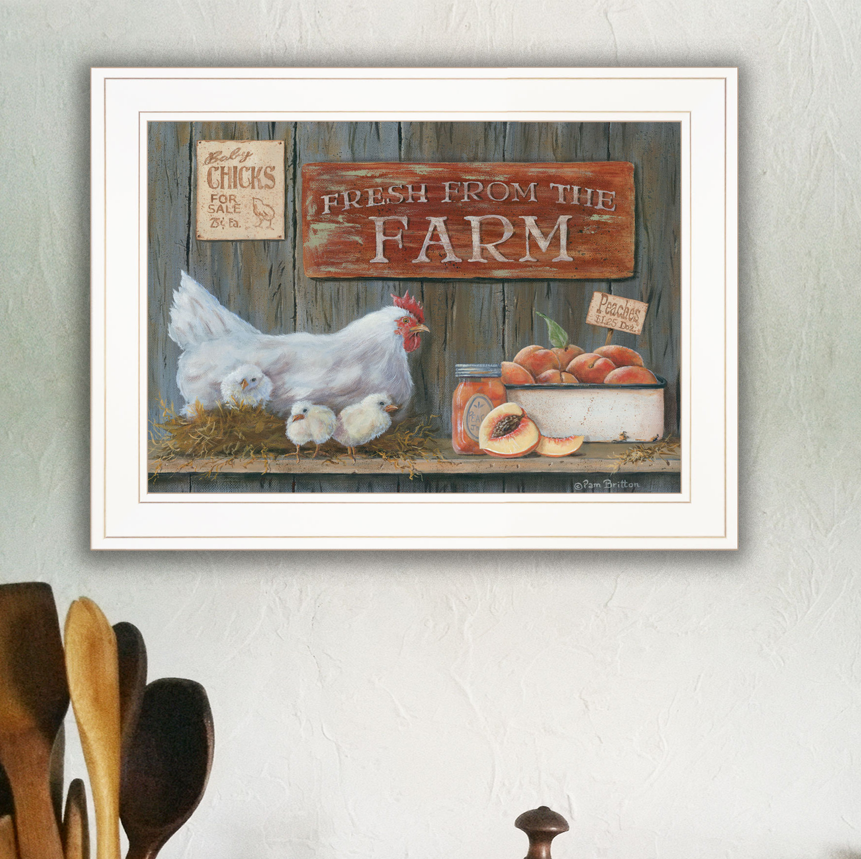 August Grove® Fresh from the Farm Framed Wall Art for Living Room, Home ...