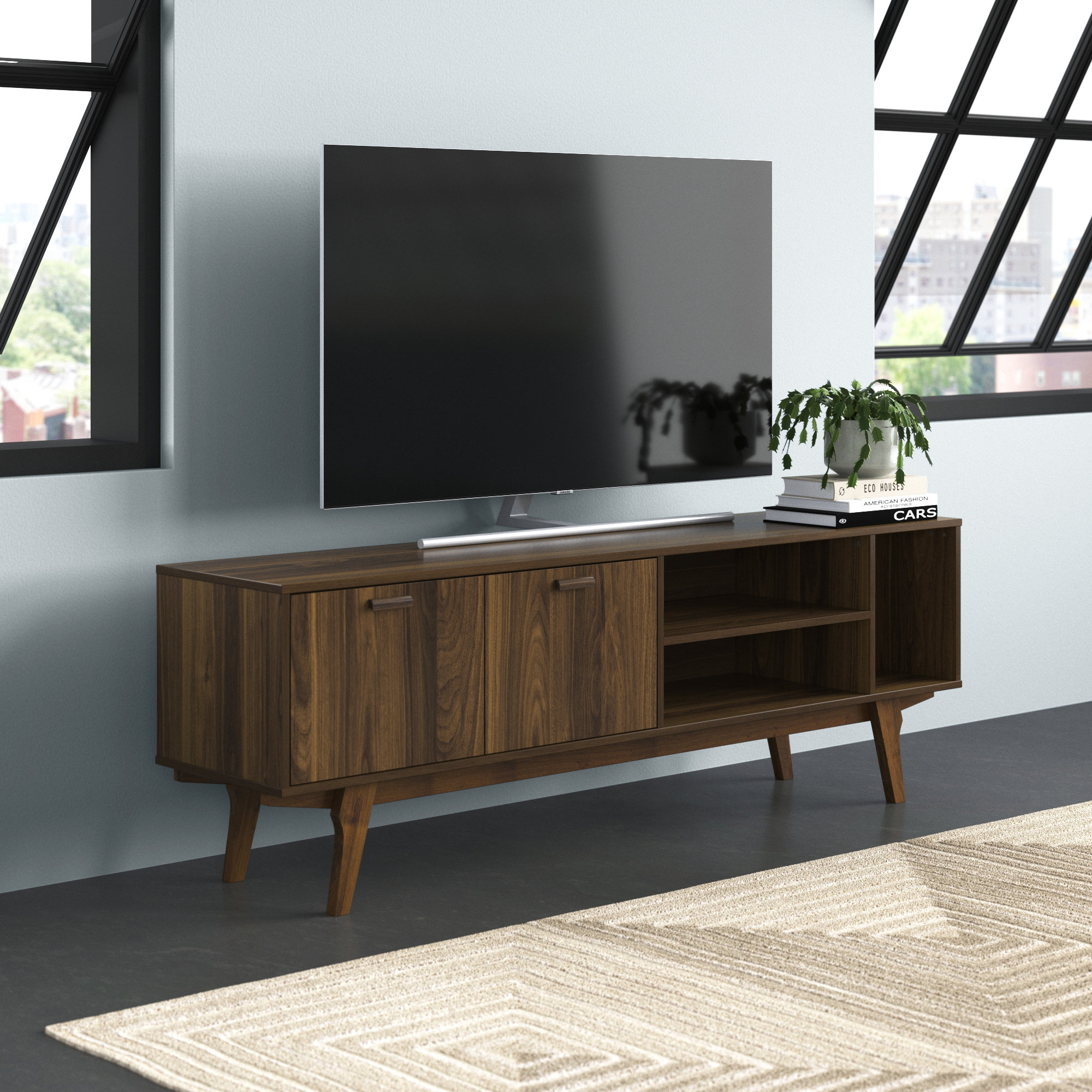 Wade Logan® Alix TV Stand for TVs up to 78" & Reviews | Wayfair