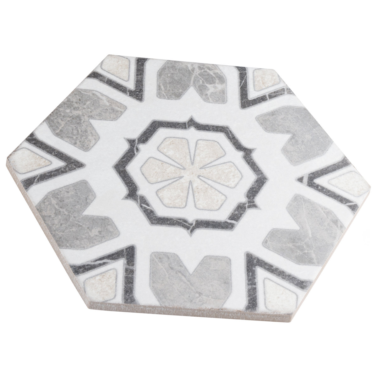 Merola Tile Mazzo 9" x 10" Porcelain Patterned Wall & Floor Tile | Wayfair