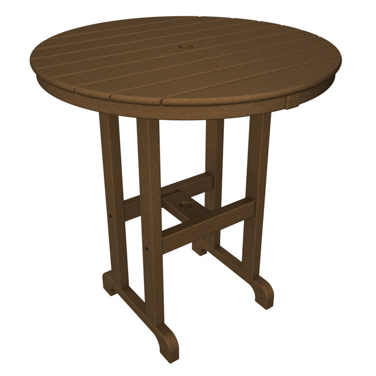 POLYWOOD® Round Farmhouse Counter Table & Reviews | Birch Lane