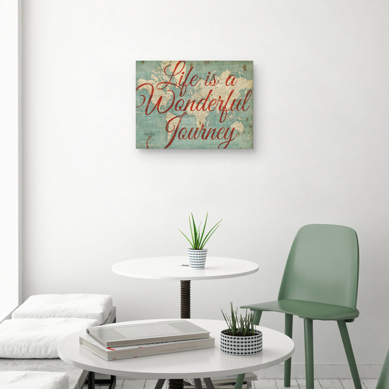 Rosalind Wheeler World Map Insp Wonderful Journey | Wayfair