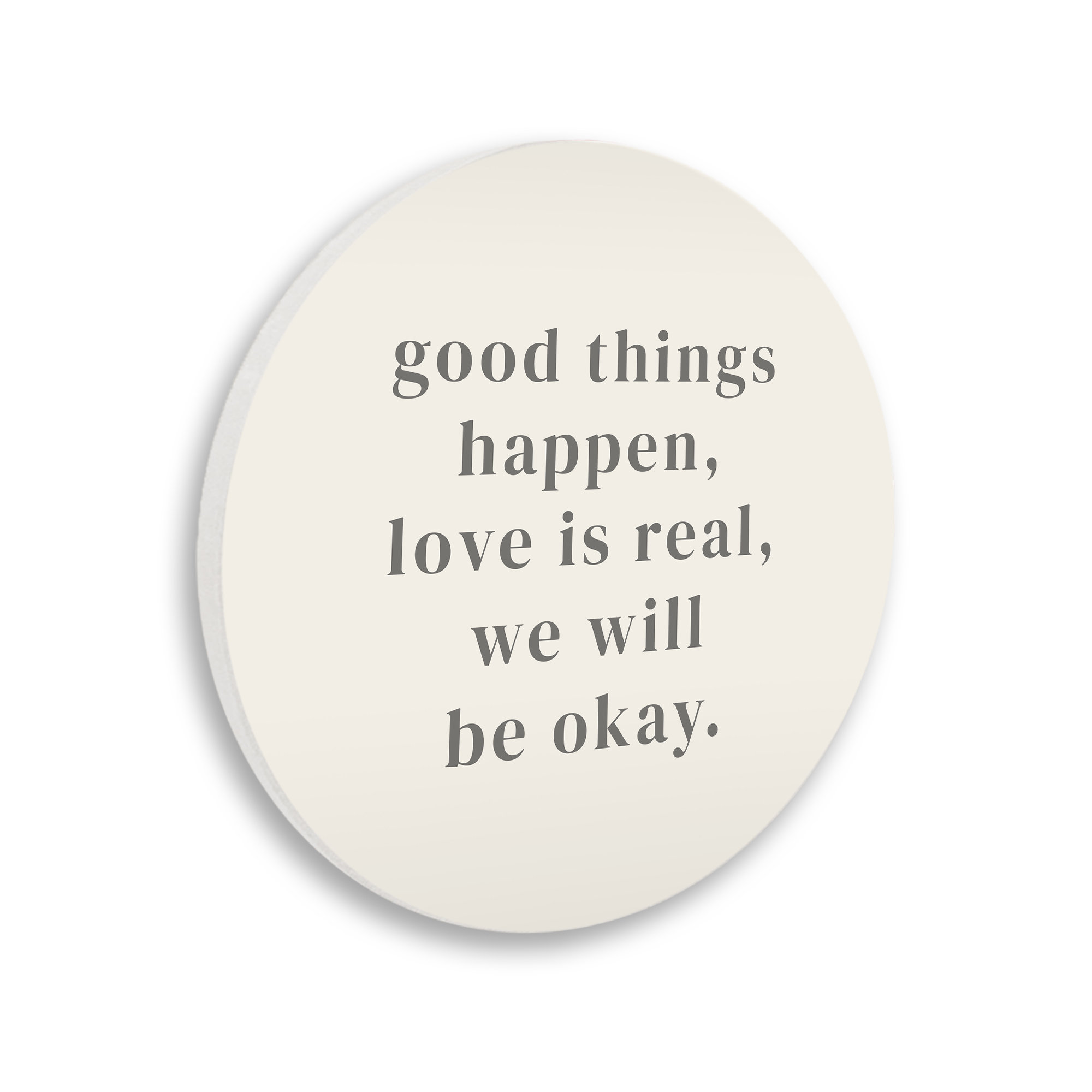 Stupell Industries We Will Be Okay Hopeful Encouragement Phrase Text ...