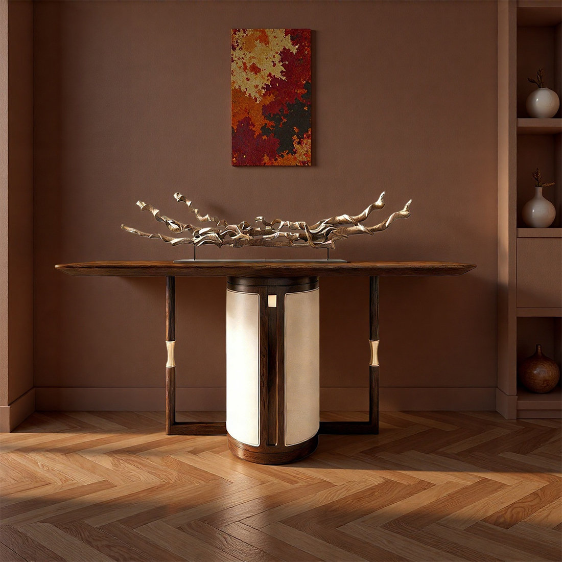 Orren Ellis Modern Chinese Style Entryway Table | Wayfair