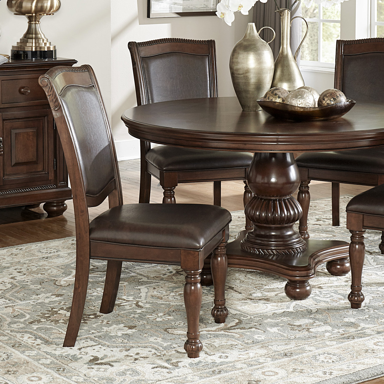 Canora Grey Ezaria Faux Leather Upholstered Side Chair - Wayfair Canada