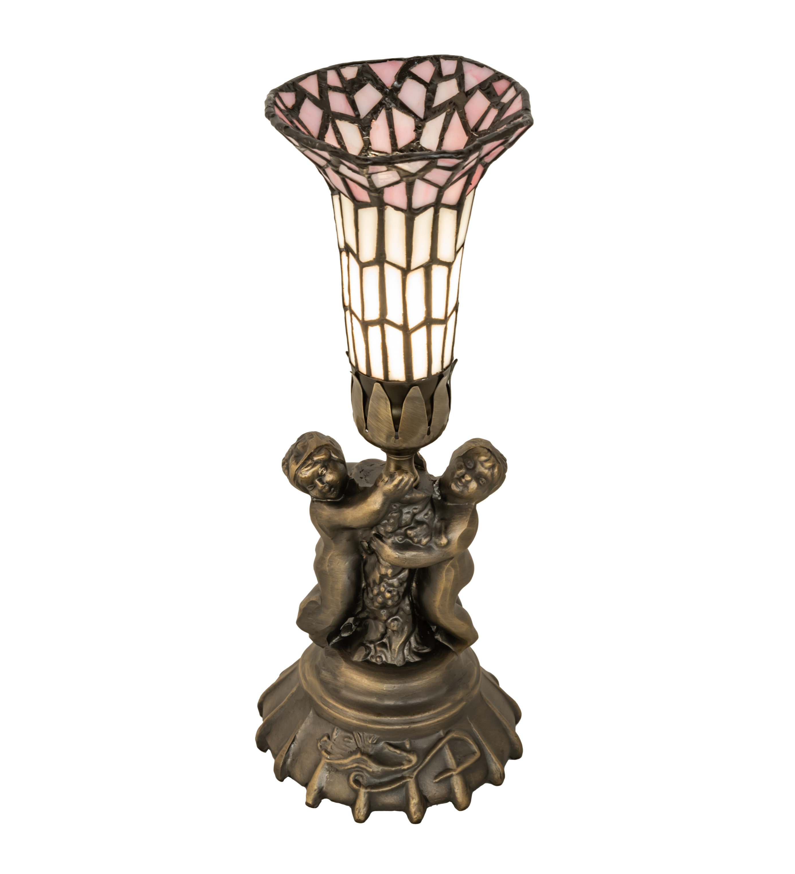 Meyda Lighting Lampe torchère sur pied 13" simple chérubin tiffany ...