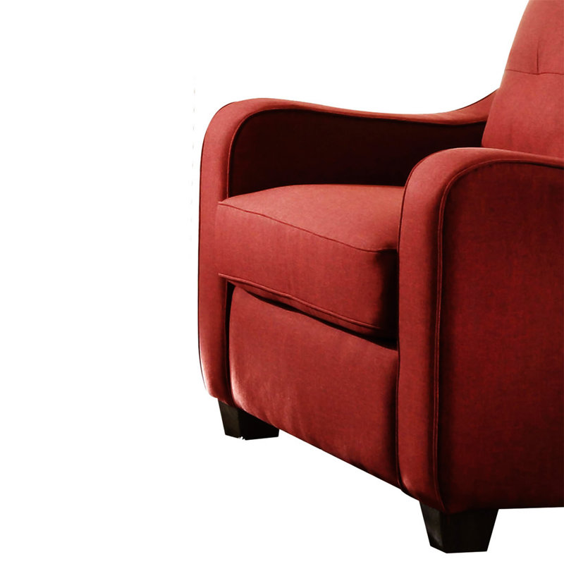 Red Barrel Studio® Red Accent Chair With Sloped Arm | Wayfair