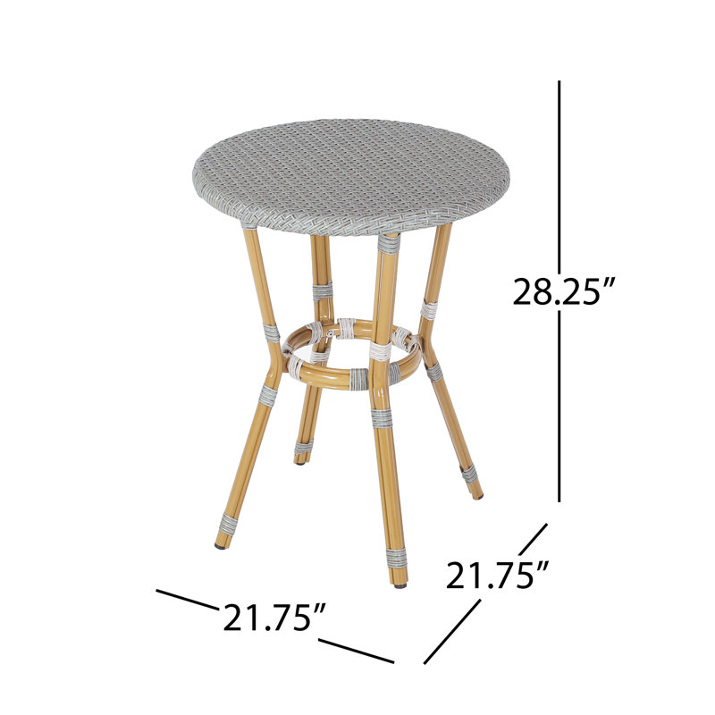 Longshore Tides Wicker Bistro Table & Reviews | Wayfair