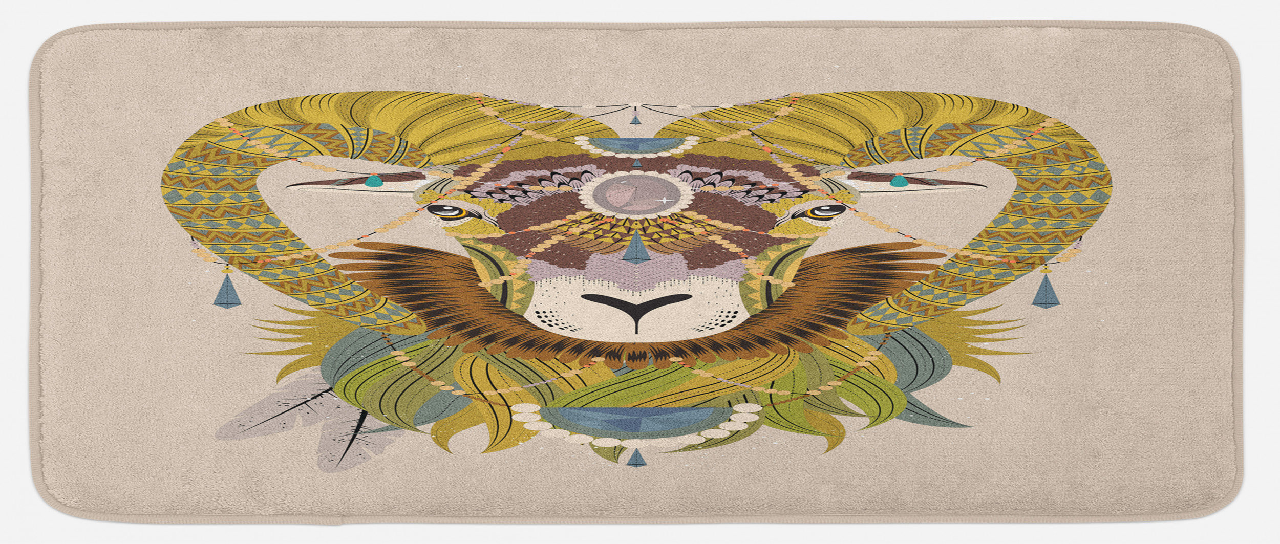 East Urban Home Goat Kitchen Mat | Wayfair