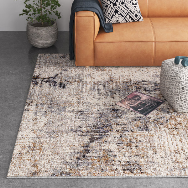 Steelside™ Romano Beige/Gray Rug & Reviews | Wayfair