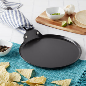 INFUSE 9" Non-Stick Carbon Steel Comal Griddle Pan & Reviews | Wayfair