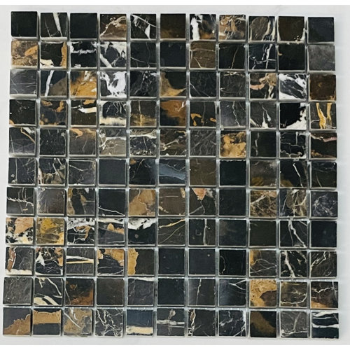 Tileville Michael Angelo 1" x 1" Marble Natural Stone Grid Mosaic Sheet ...